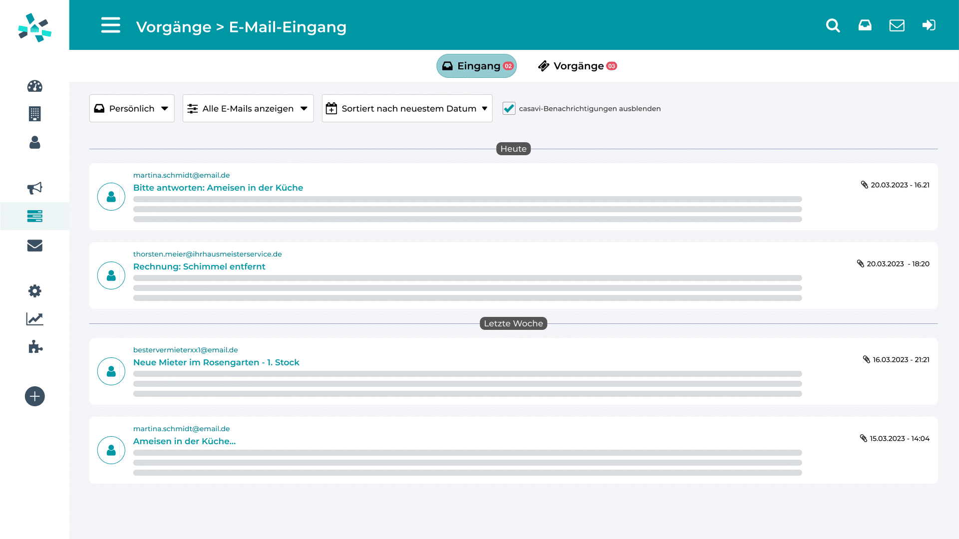Kundenkommunikation - DE - casavi.com/de